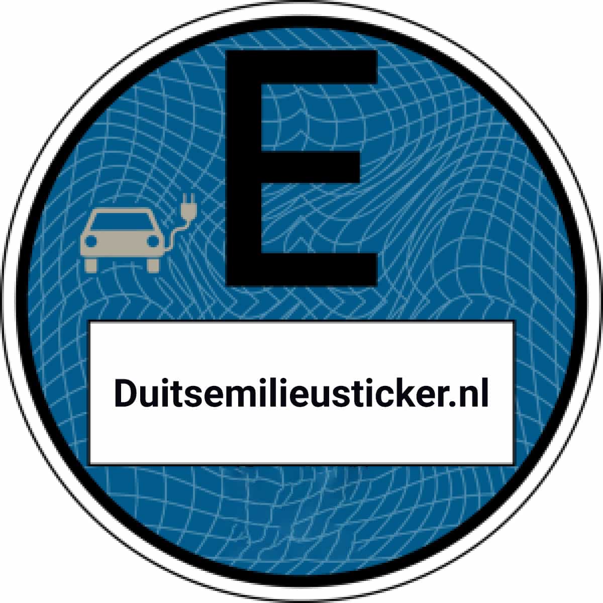 E-Plakette Duitsland - Milieusticker Duitsland